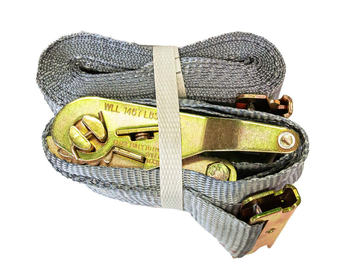 2" Ratchet Strap with E Hook for Van and Reefer Trailers (Single or 20 ...